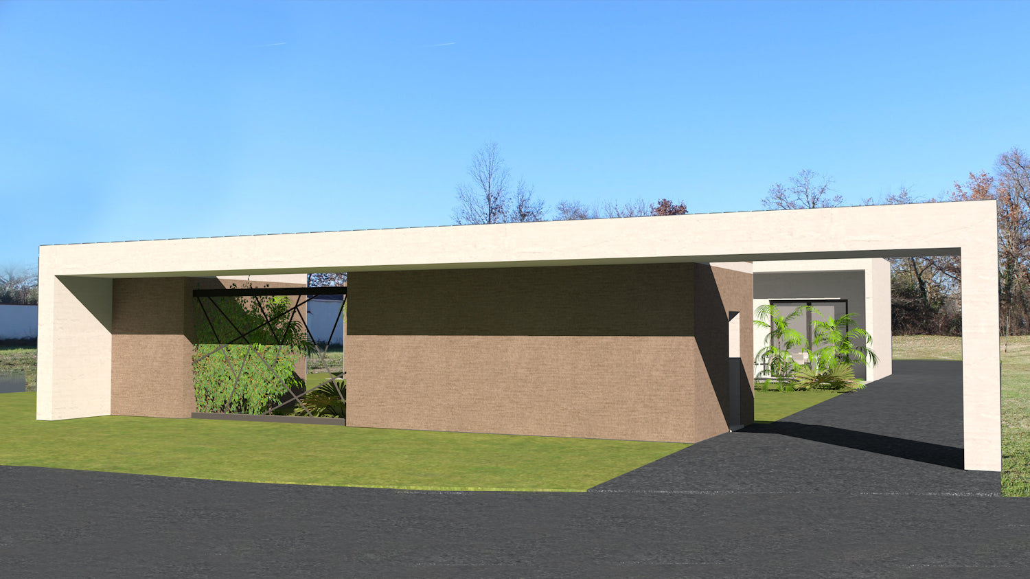 Plan maison plain pied Arche – Plan Maison Architecte