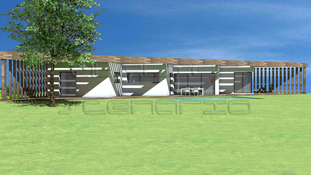 Plan maison 3D Triangle – Plan Maison Architecte